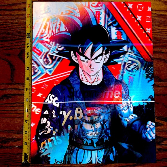 Wall Decor | Goku Holographic Vinyl Sticker | Poshmark